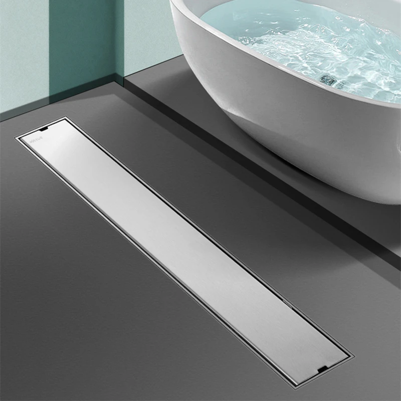 Invisible-Floor-Drain-304-Stainless-Steel-Rectangle-Anti-odor-Bath ...