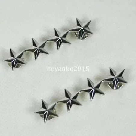 WW2 PAIR OF US ARMY OFFICER 4 STAR GENERAL RANK collar INSIGNIA BADGES ...
