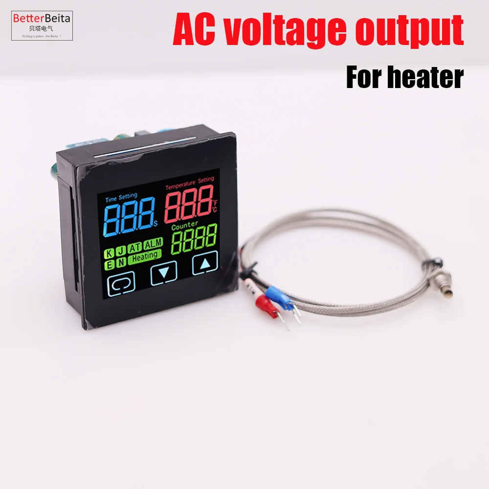 HEATPRESS thermostat with AC voltage output timer and counter function ...