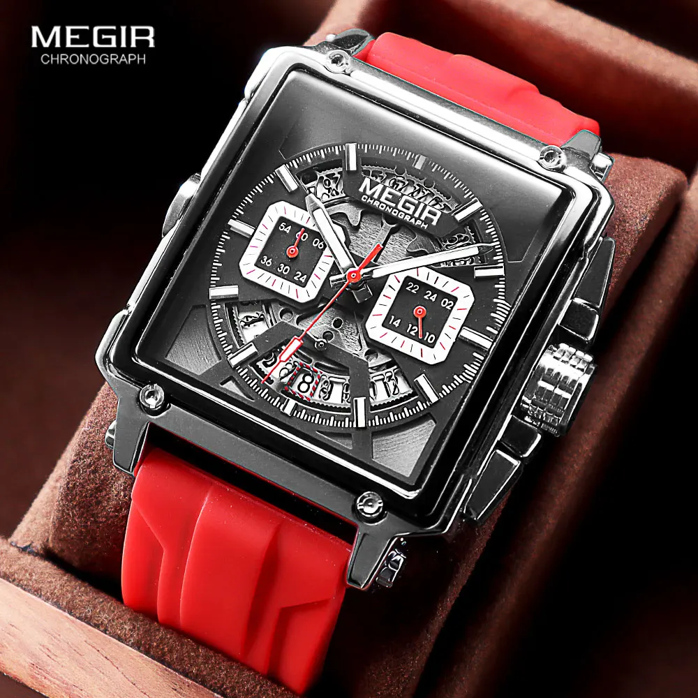 MEGIR-Red-Sport-Chronograph-Quartz-Watch-Men-Fashion-Waterproof ...