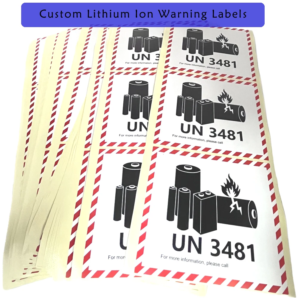 Battery-Fire-Labels-500PCS-Transport-lithium-ion-Warning-Sticker-UN3481 ...
