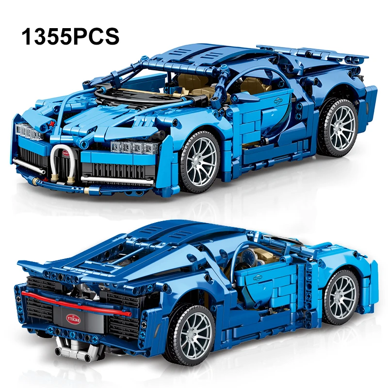 Creative Technical Bugattied Sports Racing Car Building Blocks ...
