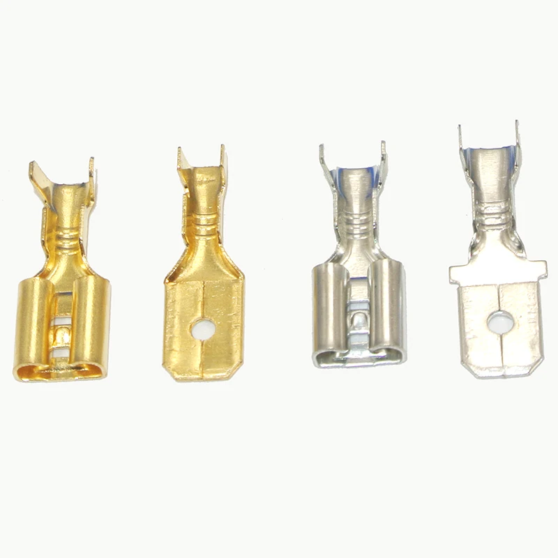 1000pcs Female Male Spade Crimp Terminals Sleeve Wire Wrap Connector ...