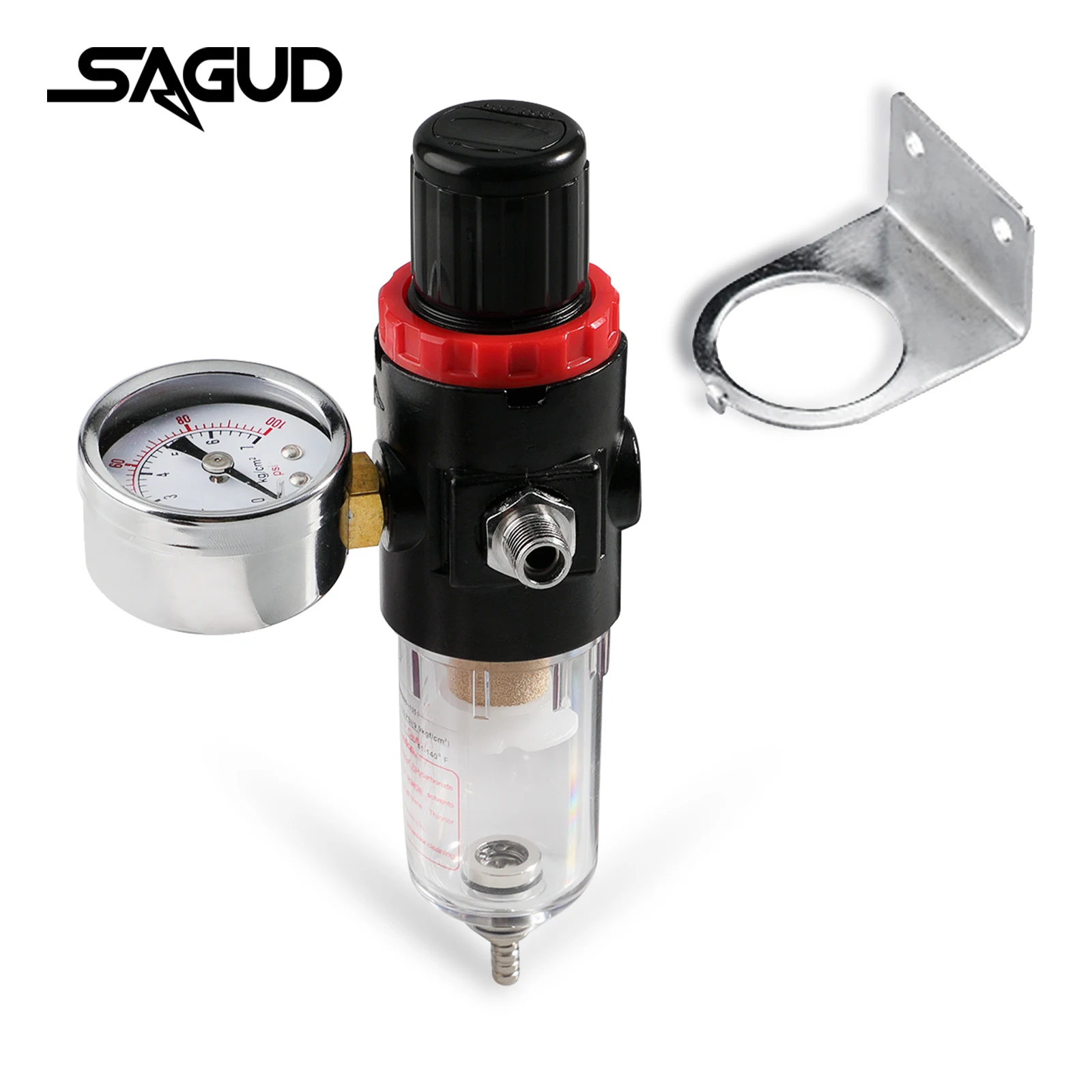 Airbrush-Compressor-Air-Pressure-Adjustment-Filter-Accessories-Oil ...