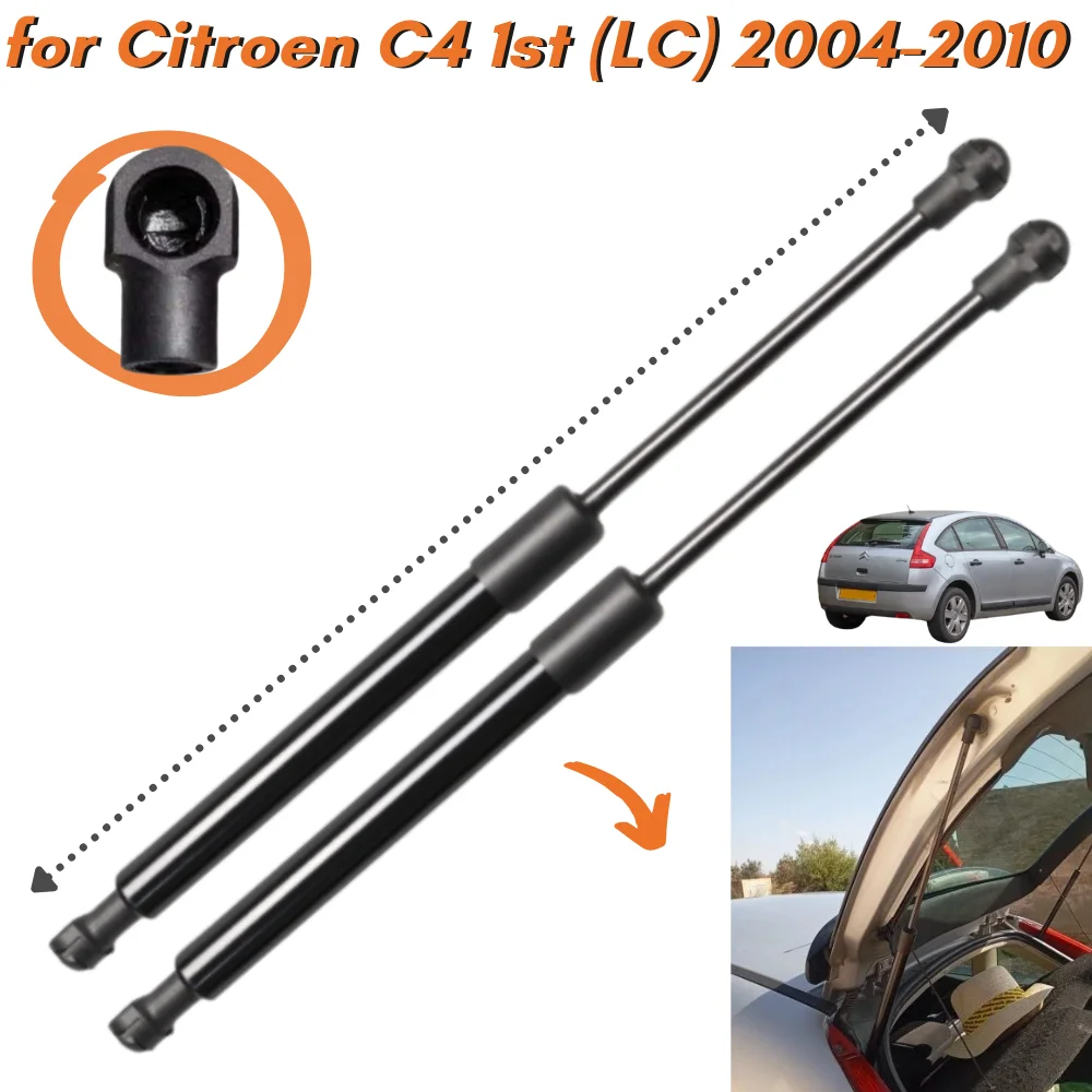 Qty(2) Carbon Fiber Trunk Struts for Citroen C4 1st (LC) Hatchback 2004 ...