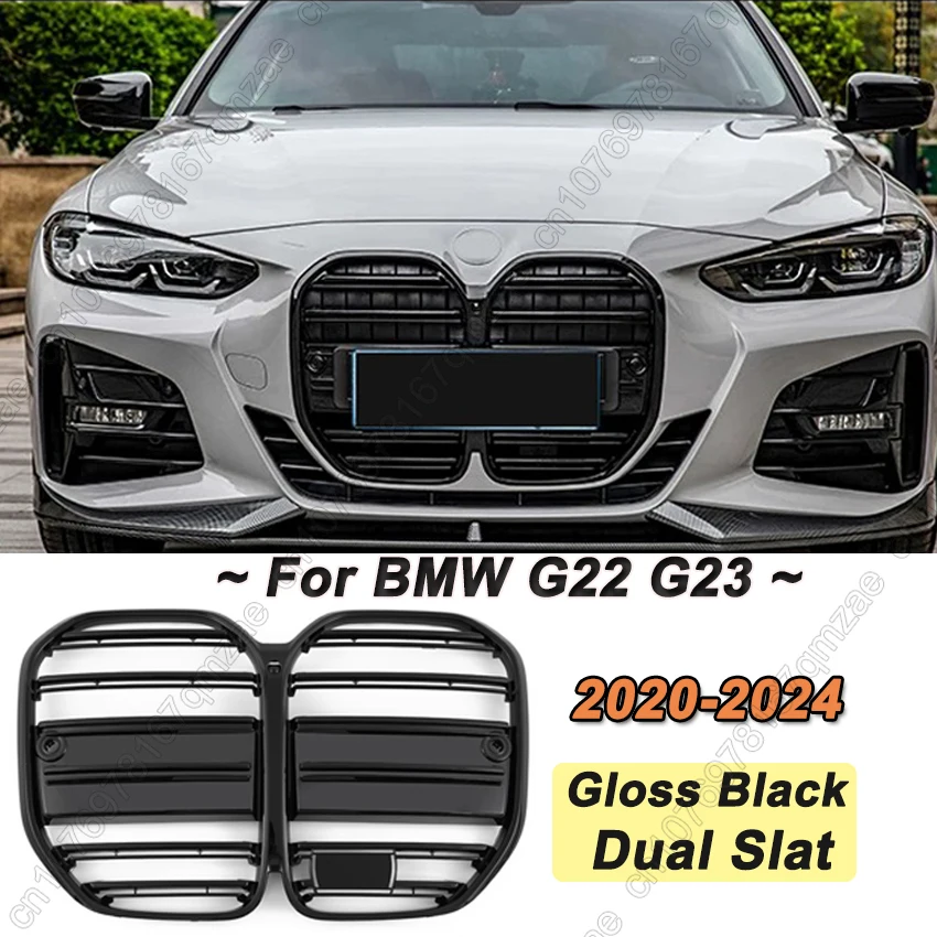 Front Grille For BMW 4 Series G22 G23 430i 435i M440i 2020-2024 Dual ...
