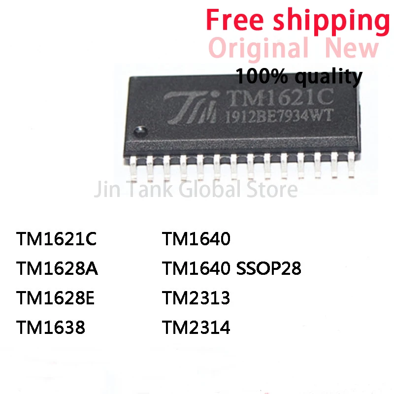 10Pcs-100-New-TM1621C-TM1628A-TM1628E-TM1638-TM1640-TM1640-SSOP28-TM2313-TM2314-SOP-28-LED ...