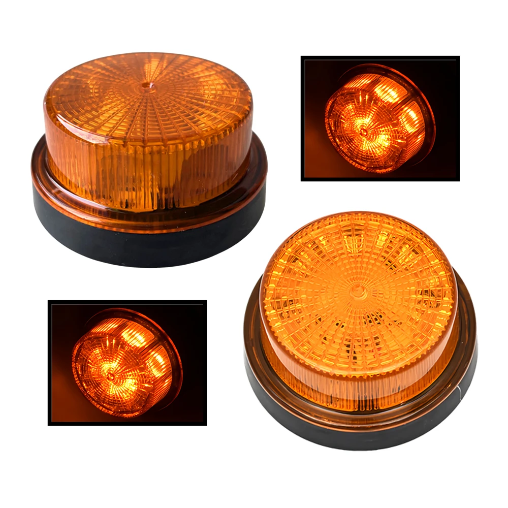 2Pcs-Rotary-Tractor-LED-Beacon-12V-24V-Truck-Sidelight-Rotating-Light ...