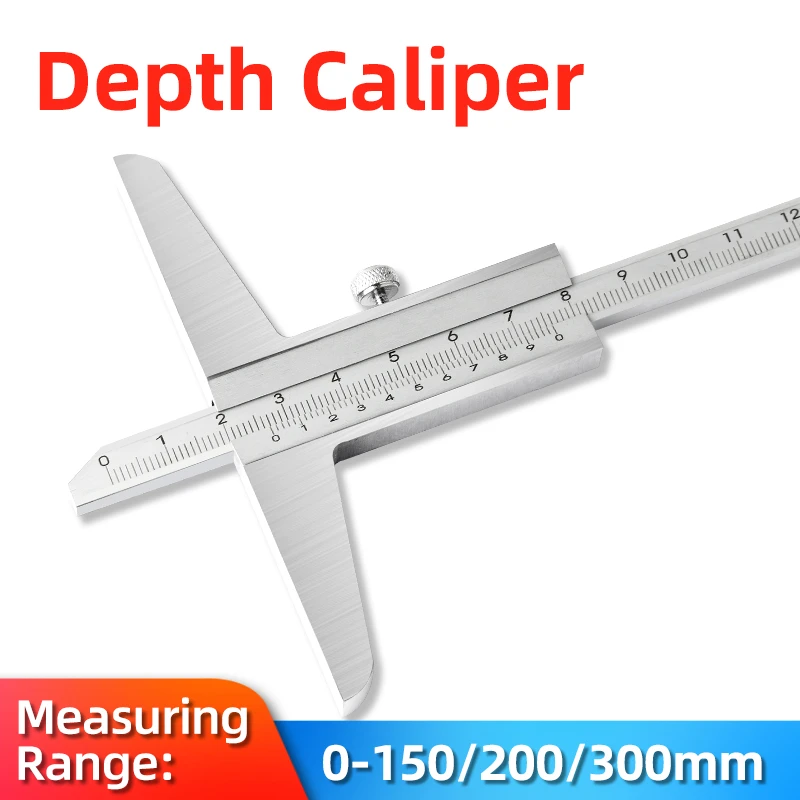 Depth Gauge Vernier Caliper Metal Calipers Woodworking Tools Caliber ...