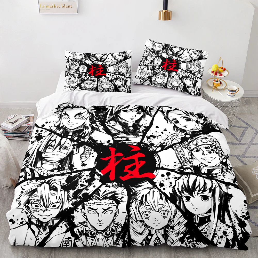 Demon Slayer Bedding Set | Demon Slayer Single Bed | Kawaii Single Bed ...