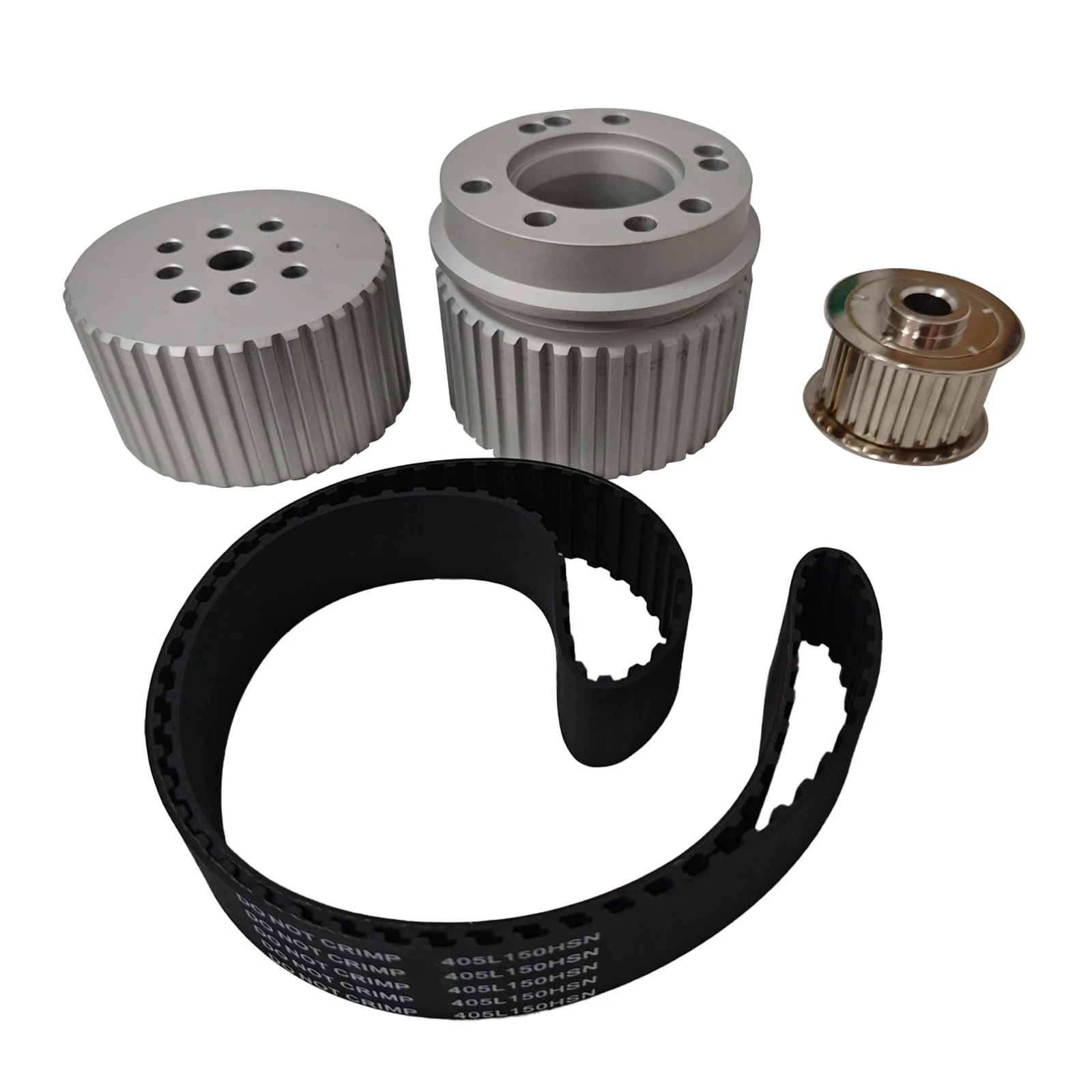 Billet Aluminum Gilmer Belt Drive Pulley Kit For Chevy SBC 305 327 350 ...