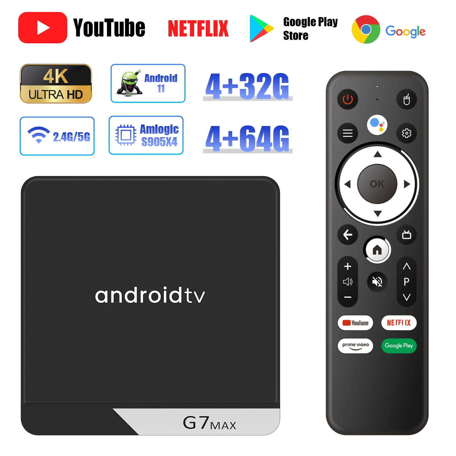 G7-Max-S905X4-Smart-TV-Box-Android-11-4GB-64GB-32GB-4K-HD-Google-Play ...