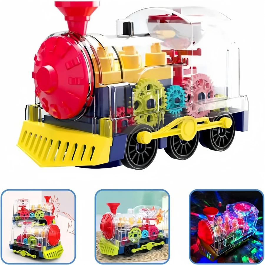 Children-s-Electric-Train-Toy-with-Music-and-Lighting-Automatic ...