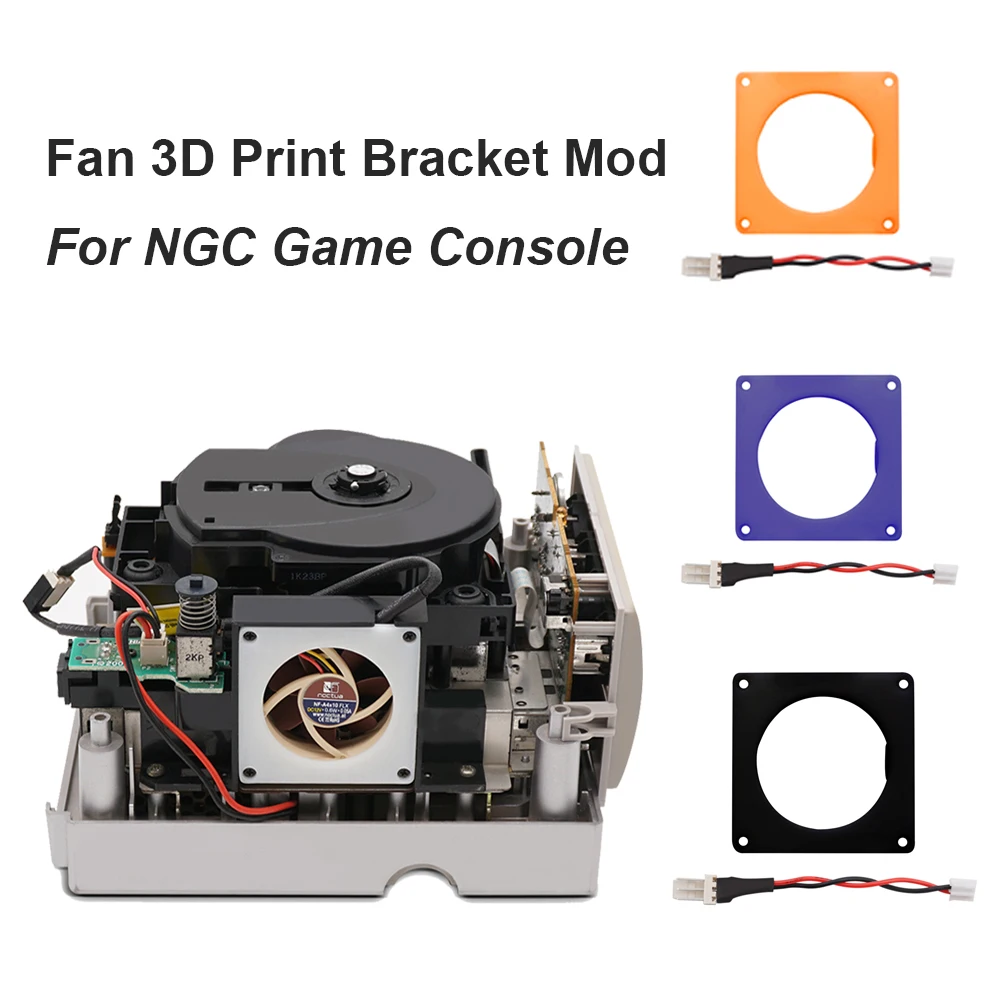 NEW NGC NOCTUA Fan 3D Print Bracket Mod for Nintendo Gamecube 40mm ...