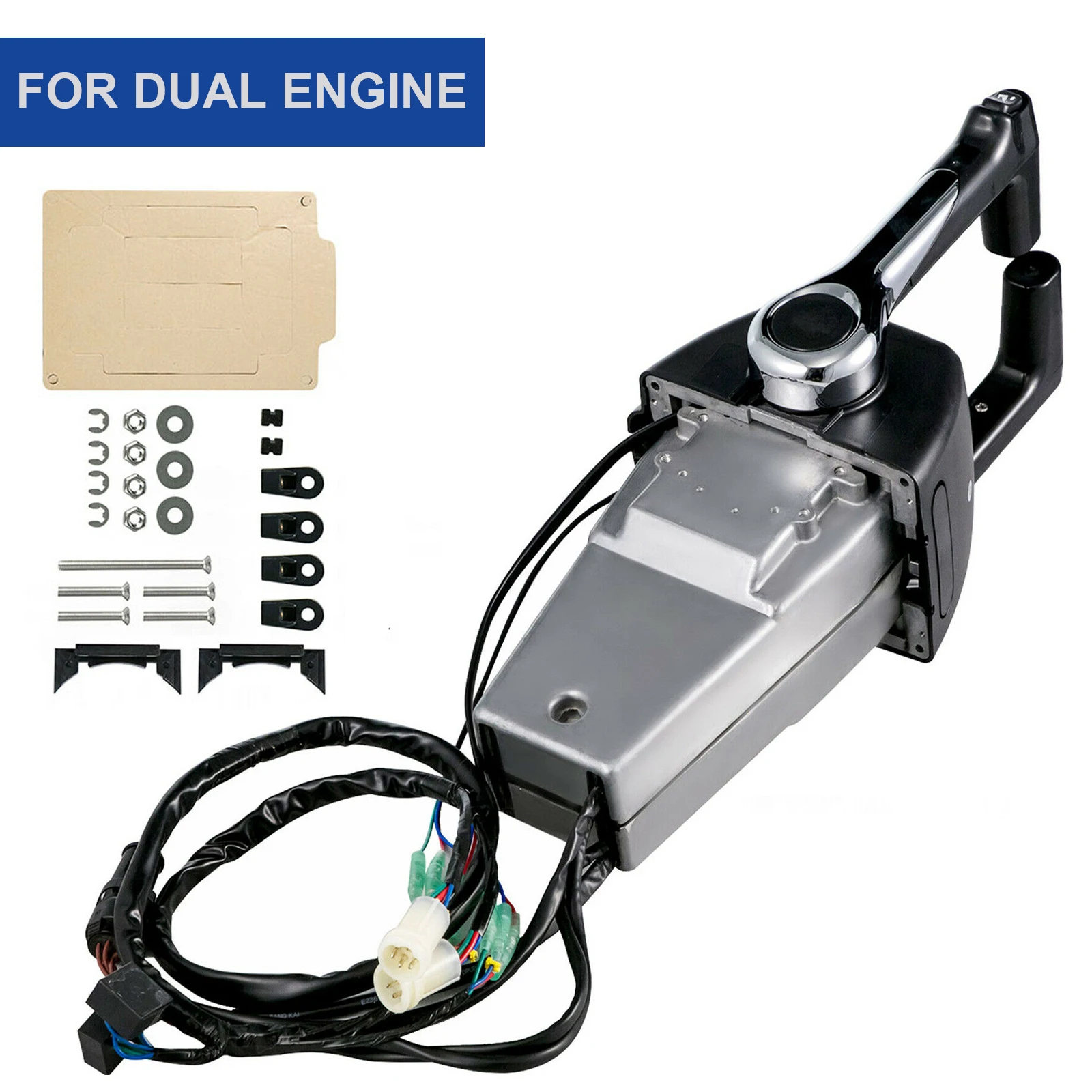 Dual-Engine-Marine-Outboard-Remote-Control-Box-OEM-704-48207-13-Top ...