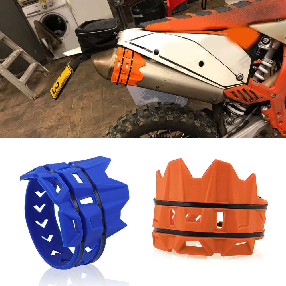 Motorcycle-Silencer-Round-Moto-Exhaust-Muffler-Protector-Cover-Exhaust ...