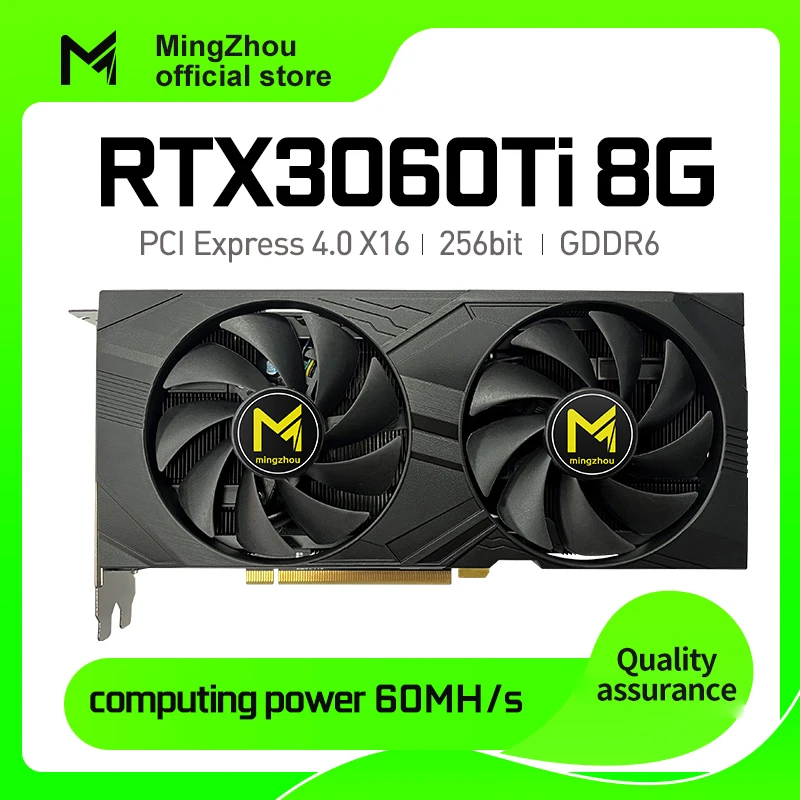 RTX 3060TI 8G Original Graphics Cards 256Bit GDDR6 HDMI-Compatible DP 3060 TI 8G GPU Video Card