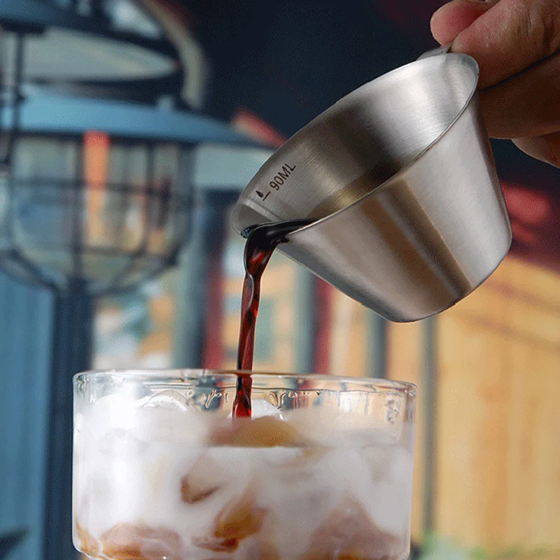 Stainless-Steel-Measuring-Cup-Coffee-Measure-Espresso-Machine-Ounce-Cup ...