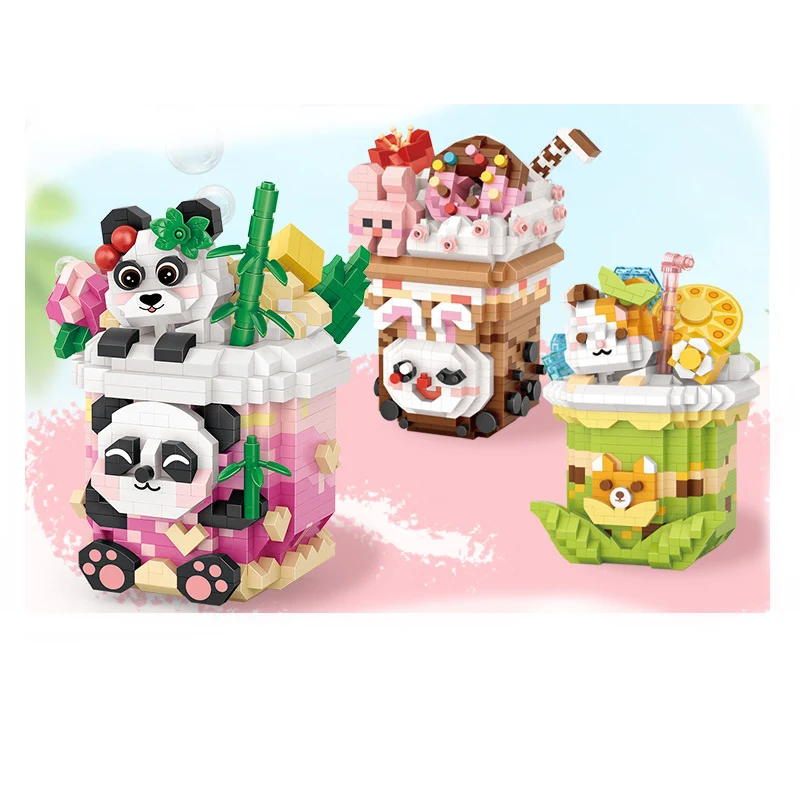 Loz – Mini Blocs De Construction, Figurines De Dessin Animé, Panda ...