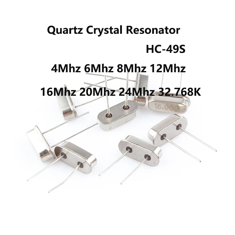10PCS 4Mhz 6Mhz 8Mhz 12Mhz 16Mhz 20Mhz 24Mhz 32.768K Quartz Crystal Resonator Passive Oscillator ...