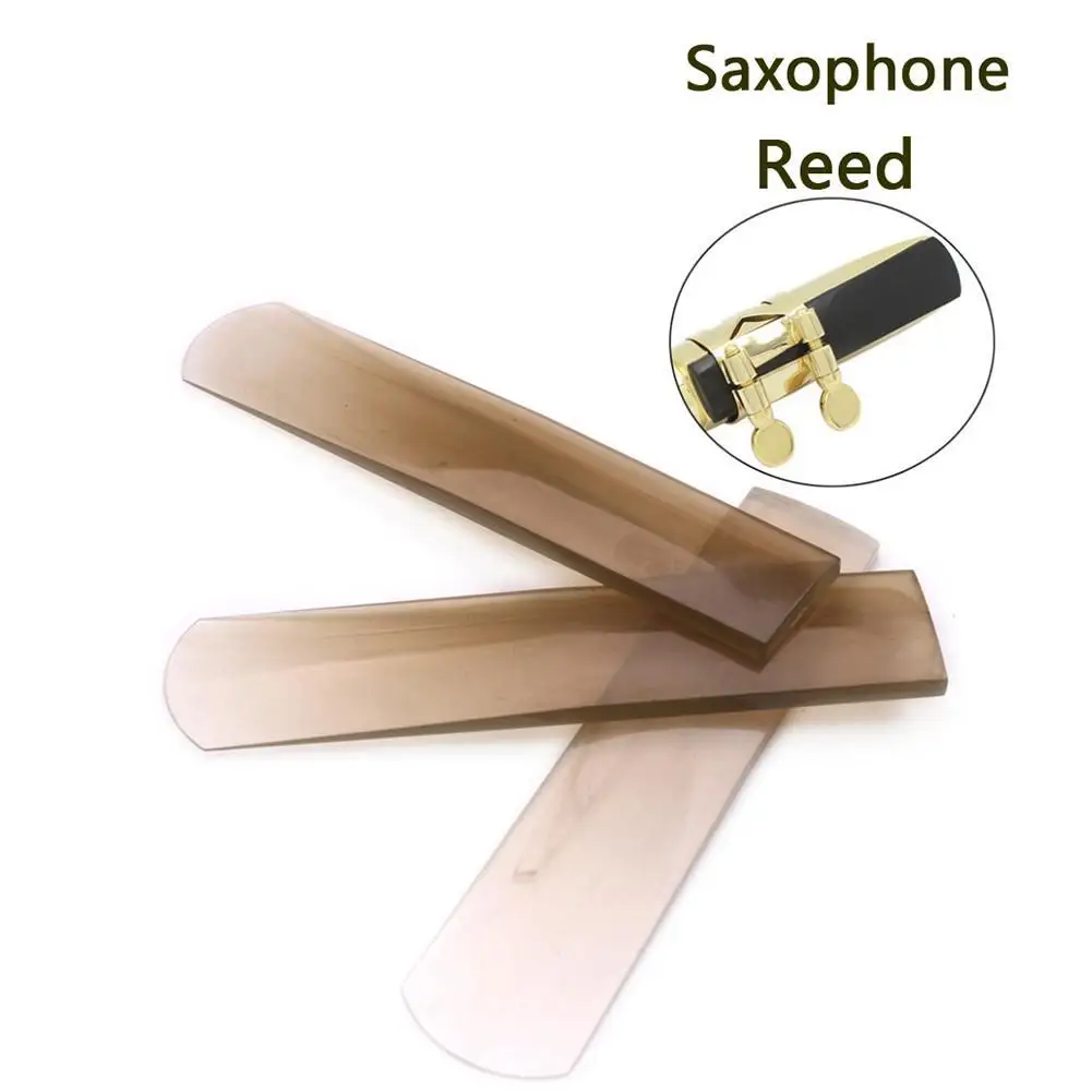 Professional-Transparent-Brown-Resin-Reeds-for-Alto-Saxophone-Strength ...