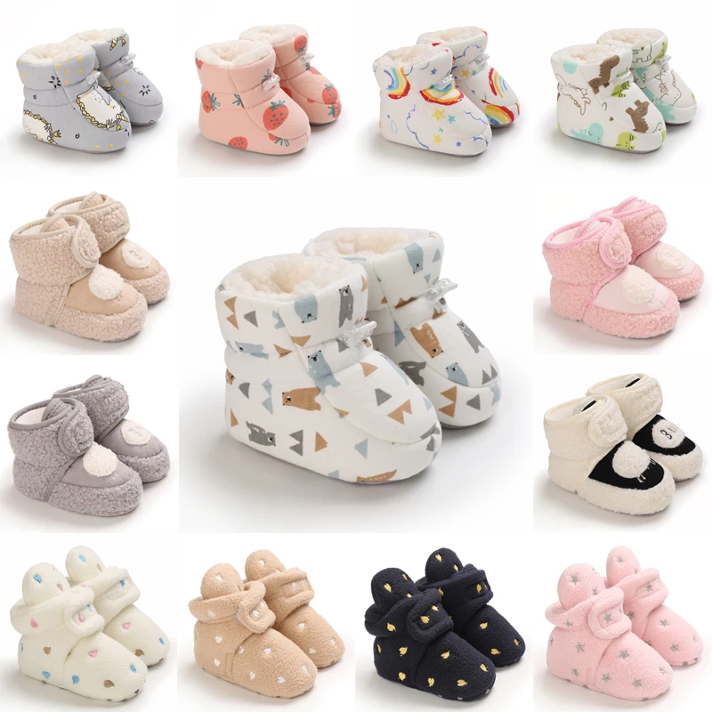 Winter-Snow-Baby-Boots-Multiple-Colors-Warm-Fluff-Balls-Indoor ...