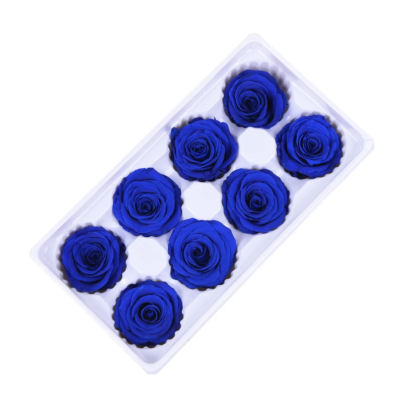8Pcs-Box-High-Quality-Eternal-Roses-Heads-Real-Natural-Fresh-Preserved ...