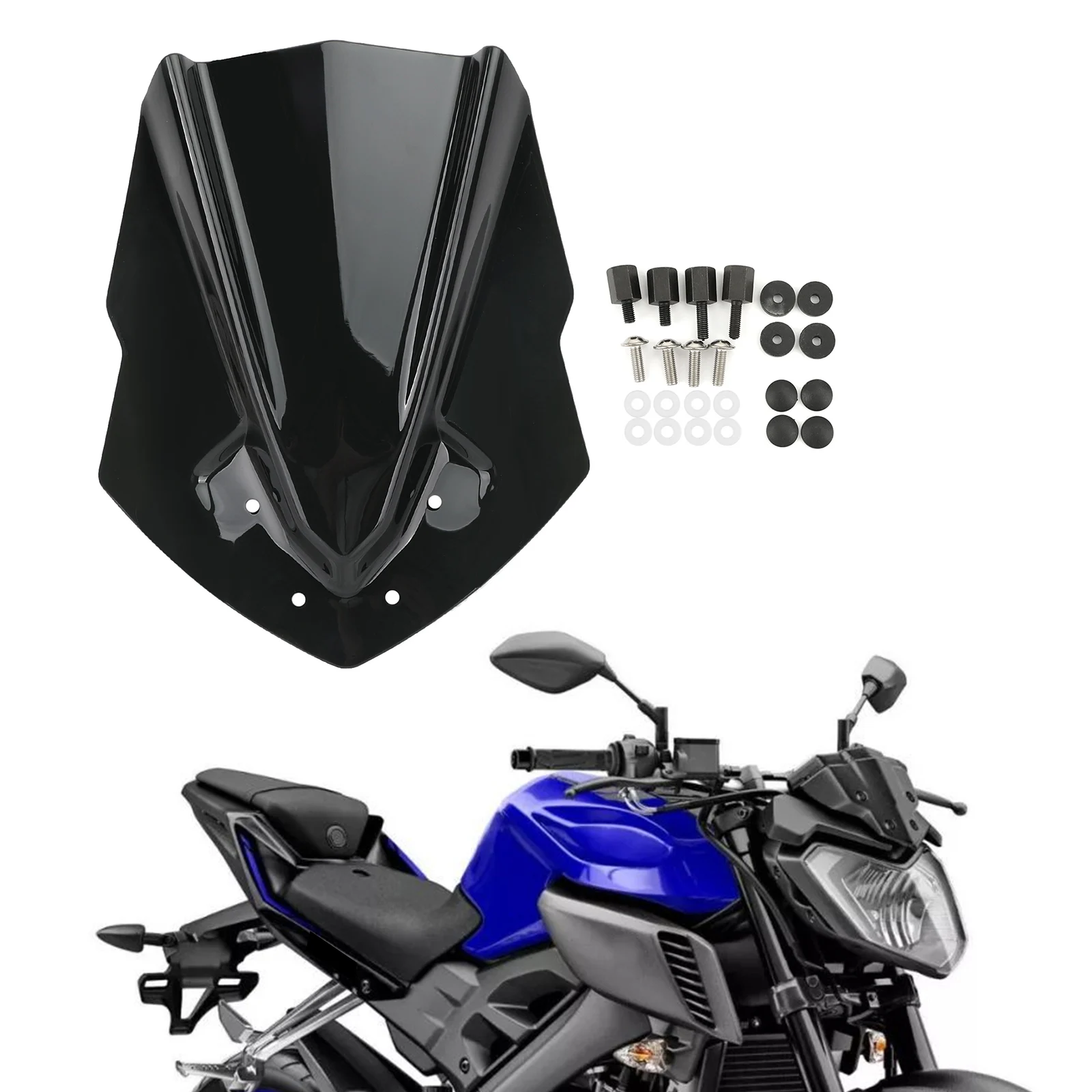 Artudatech-ABS-Plastic-Motorcycle-Windshield-WindScreen-for-Yamaha ...
