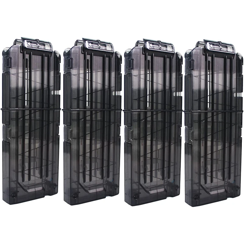TISNERF-Bullet-Clips-4-Pack-12-Darts-Quick-Reload-Clips-Magazine-Clips ...