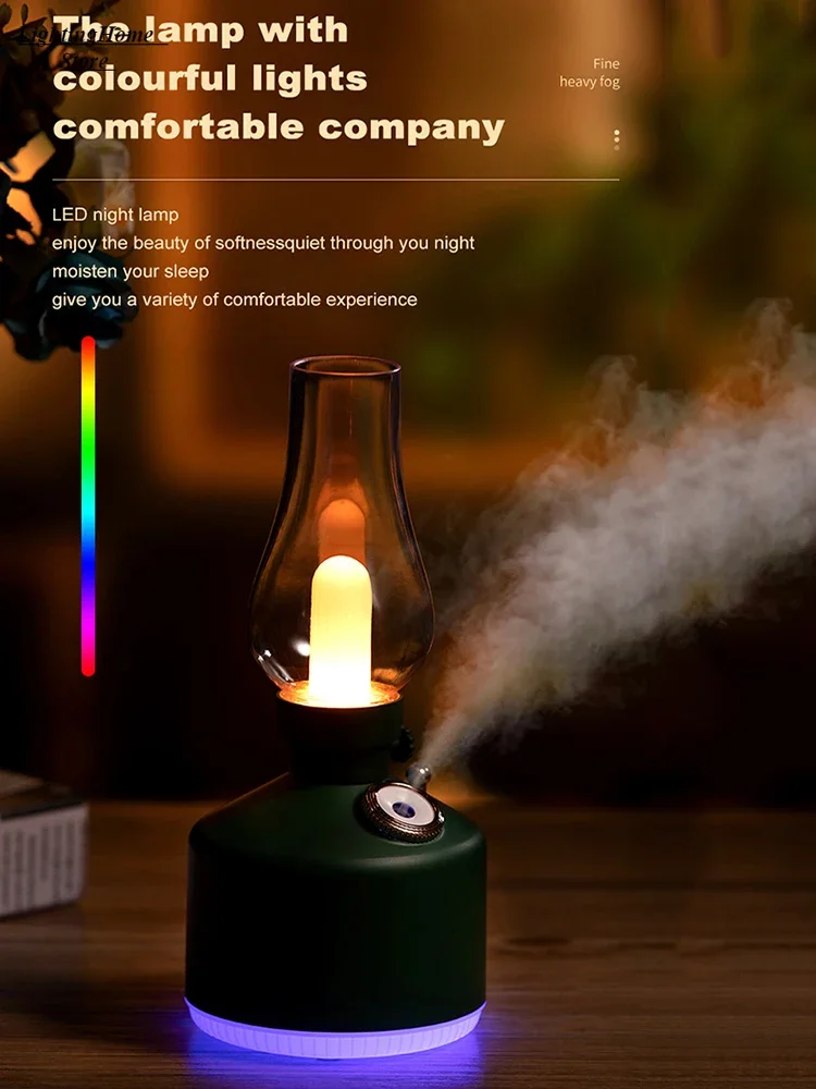 Retro-Kerosene-Lamp-Air-Humidifier-Dimming-Atmosphere-Wireless-Aroma ...