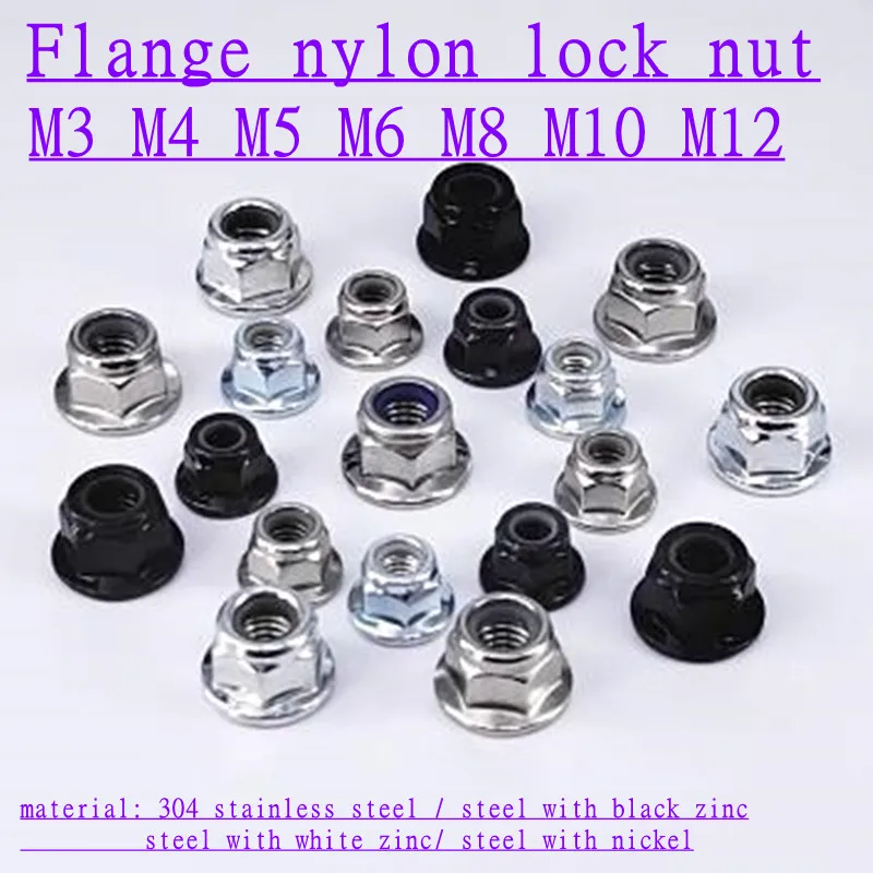 Nut M8 Self-locking Flange | Nuts M4 Self-locking Nuts | M10 Self ...