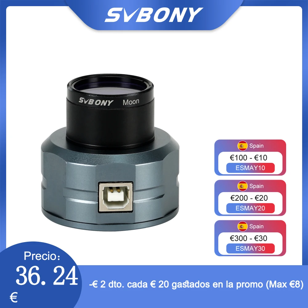 SVBONY cámara planetaria para Astronomía, telescopio Digital CMOS de 1 ...