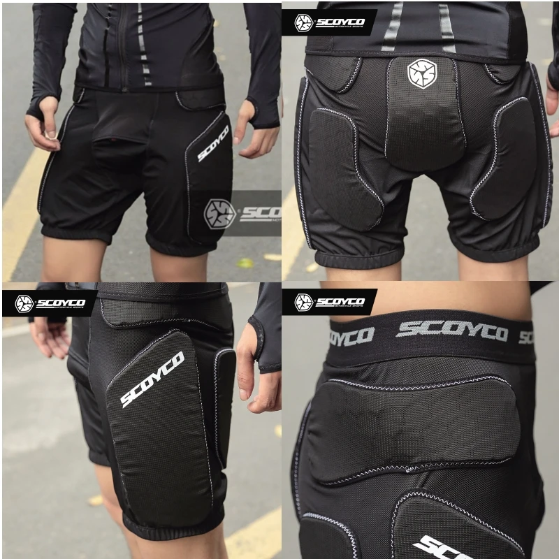 SCOYCO-Armor-Shorts-Breathable-Mesh-Built-in-Protective-Gear-Anti-fall ...