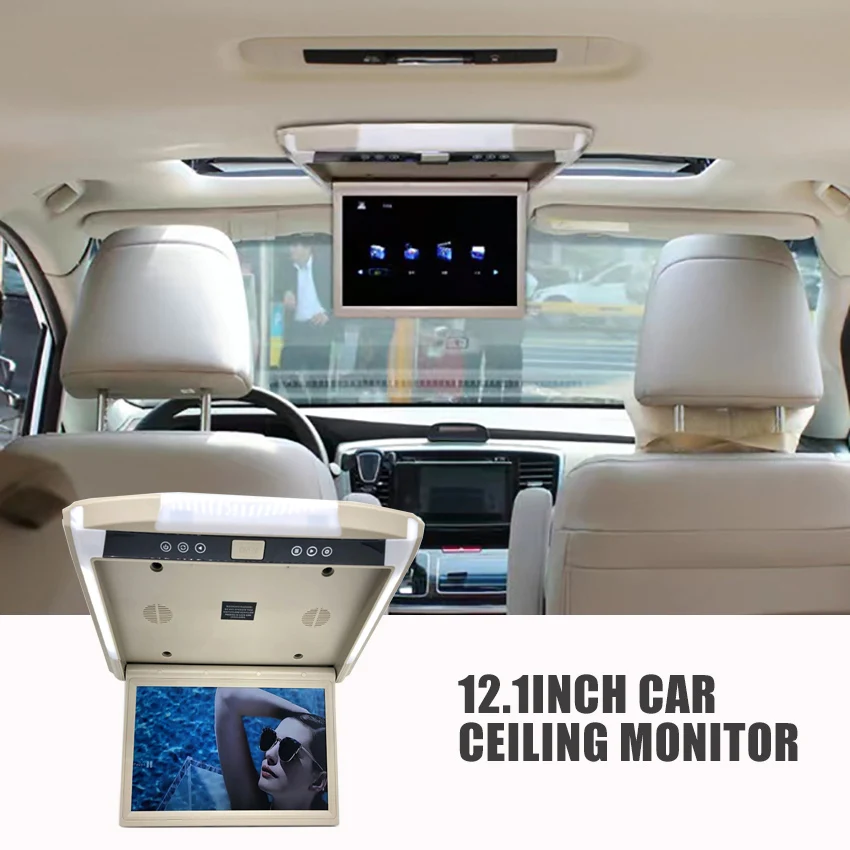 Pantalla-Para-Carro-Car-Ceiling-Monitor-12-1-Inch-1080P-TFT-LCD-Car ...
