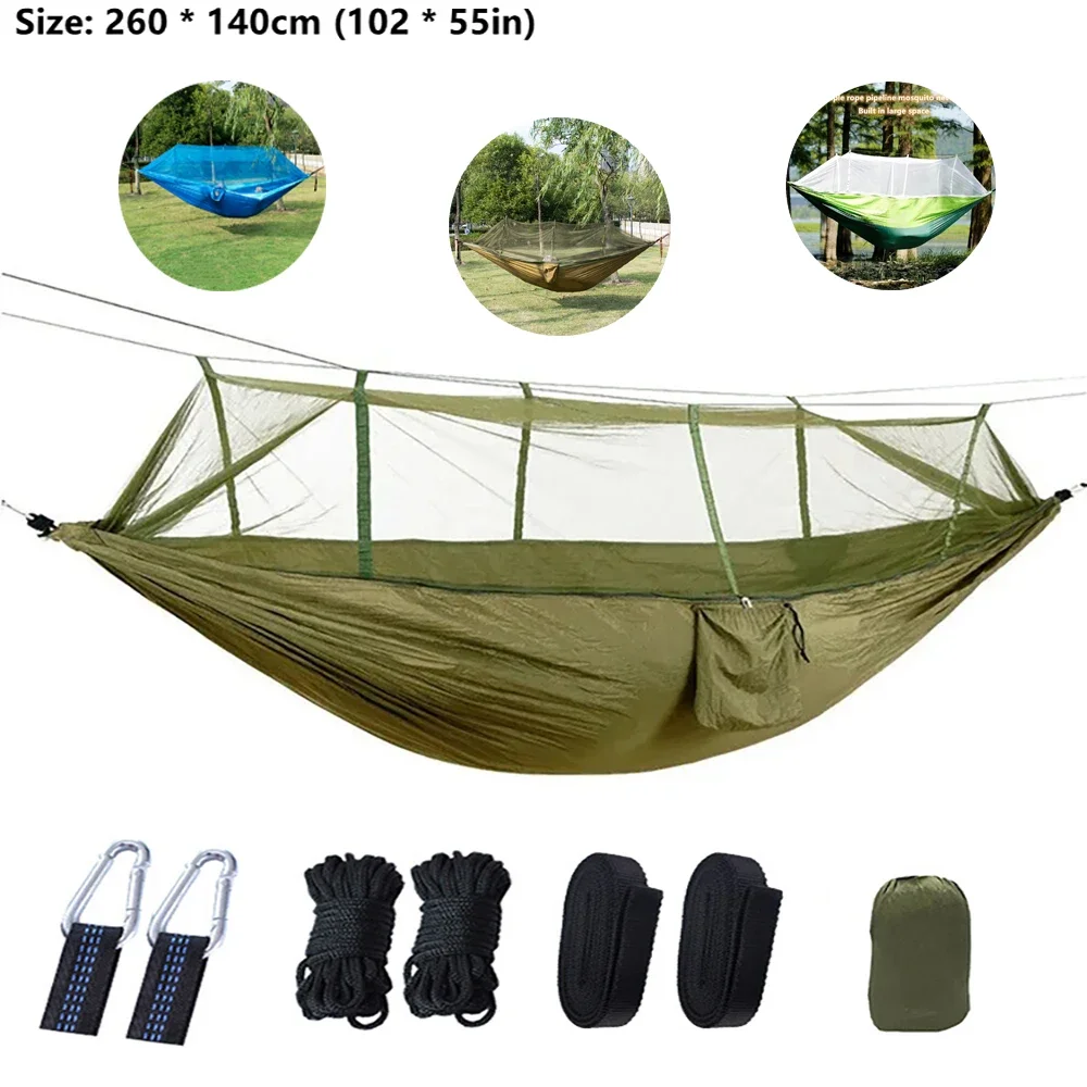 Portable-Outdoor-Camping-Leisure-Double-Mosquito-Net-Hammocks-Garden ...