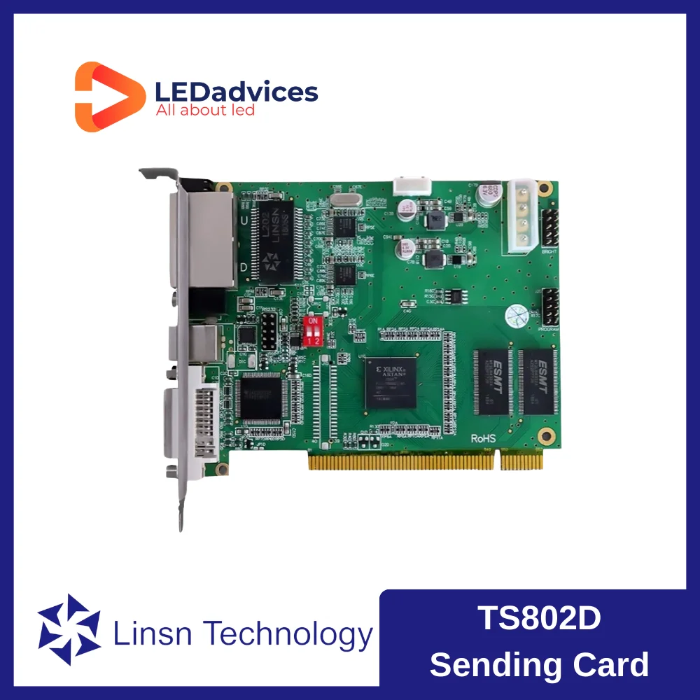 Linsn-TS802D-LED-Screen-Display-Controller-Sending-Card-Outdoor-Indoor-Fixed-and-Rental-LED ...