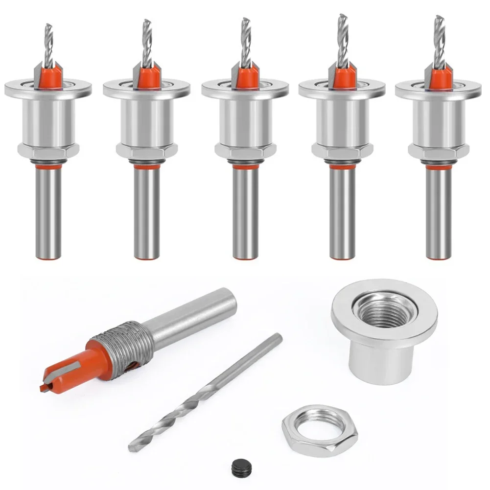 1pc-8mm-Shank-HSS-Countersink-Woodworking-Router-Bit-Milling-Cutter ...