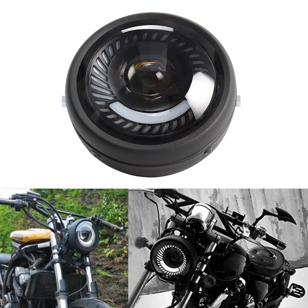 6-5-Motorcycle-Cafe-Racer-Vintage-Universal-LED-Protection-Headlight ...