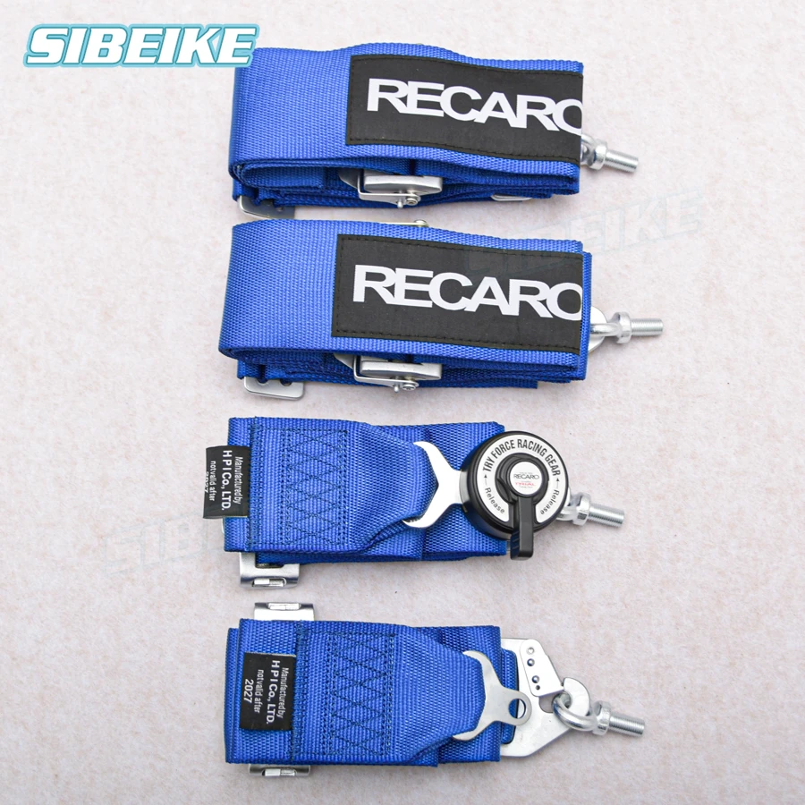 JDM-Recaro-Racing-Seat-Belt-3-Inch-4-Point-Adjustable-Quick-Release-Car ...