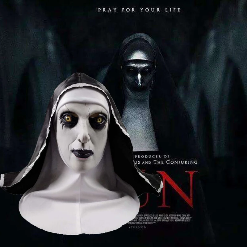 Halloween-Nun-Mask-Horror-Latex-Masks-Cosplay-Mascarillas-Valak-Face ...