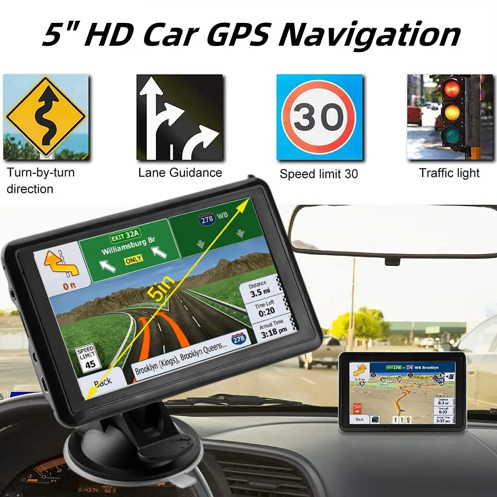 Car-GPS-Navigation-5-Inch-HD-Touch-Screen-256M-8G-FM-Europe-New-Map ...