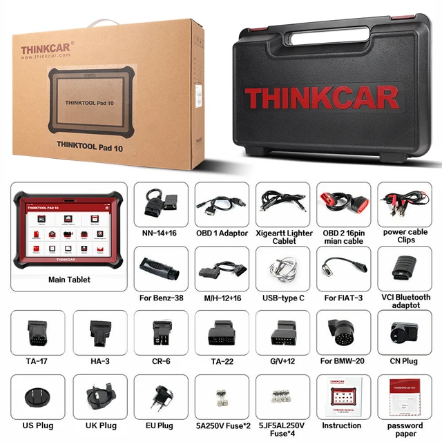 2023 THINKCAR THINKTOOL PAD 10 OBD2 Automotive Scanner Key Programming ...