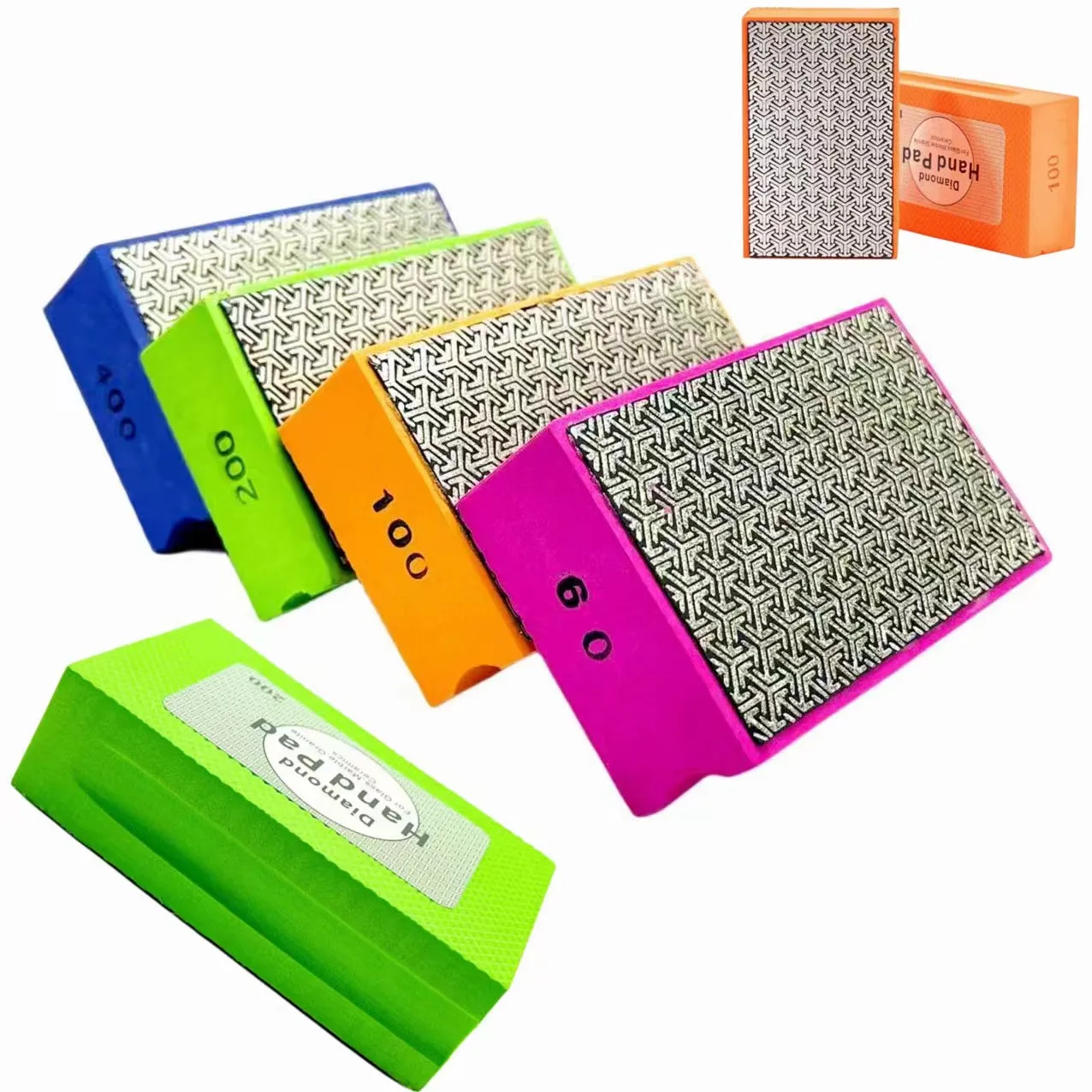 1-4pcs-Diamond-Hand-Polishing-Pads-95x60mm-Tile-Glass-Abrasive-Grinding ...