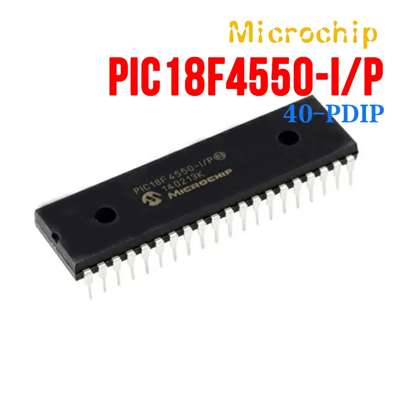 Original PIC18F4550-I/P 2pcs/5pcs in-line DIP-40 genuine Microchip ...