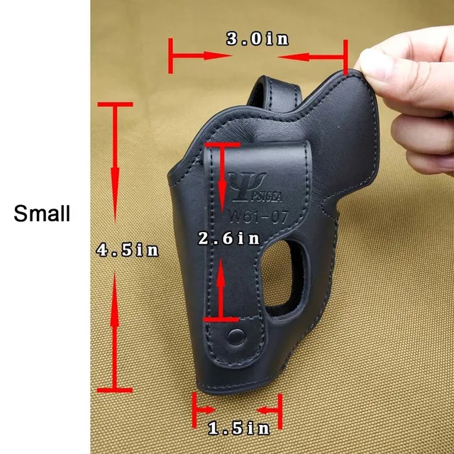 Tactical Cow Leather Pistol Holster Cowhide Military Hangun Army Glock ...