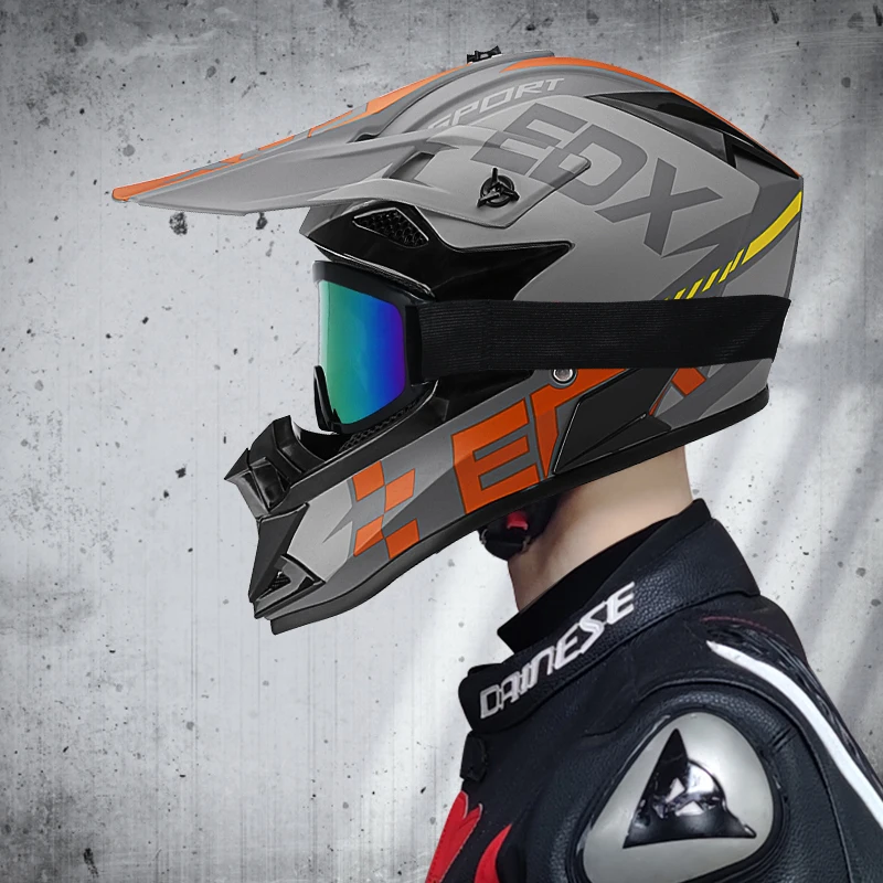 Lunettes de motocross pour adultes,casque de motocross,casque de vélo ...