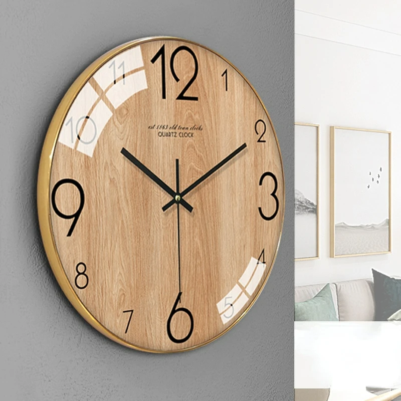 Modern-living-room-wall-clock-simple-clock-creative-bedroom-Nordic ...