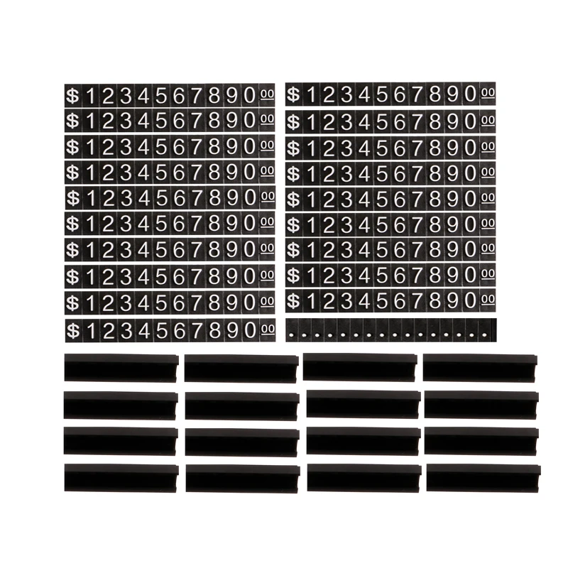 16-Pieces-Golden-Silvery-Black-Number-Letter-With-Base-Adjustable-Price ...