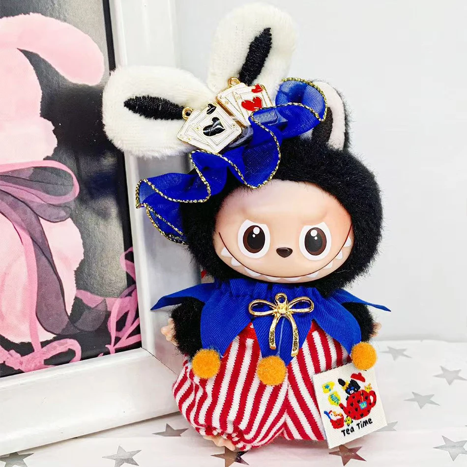 Mini Labubu 4.0 Clothes Circus Costume Set Clown Clothing For 10.5cm ...