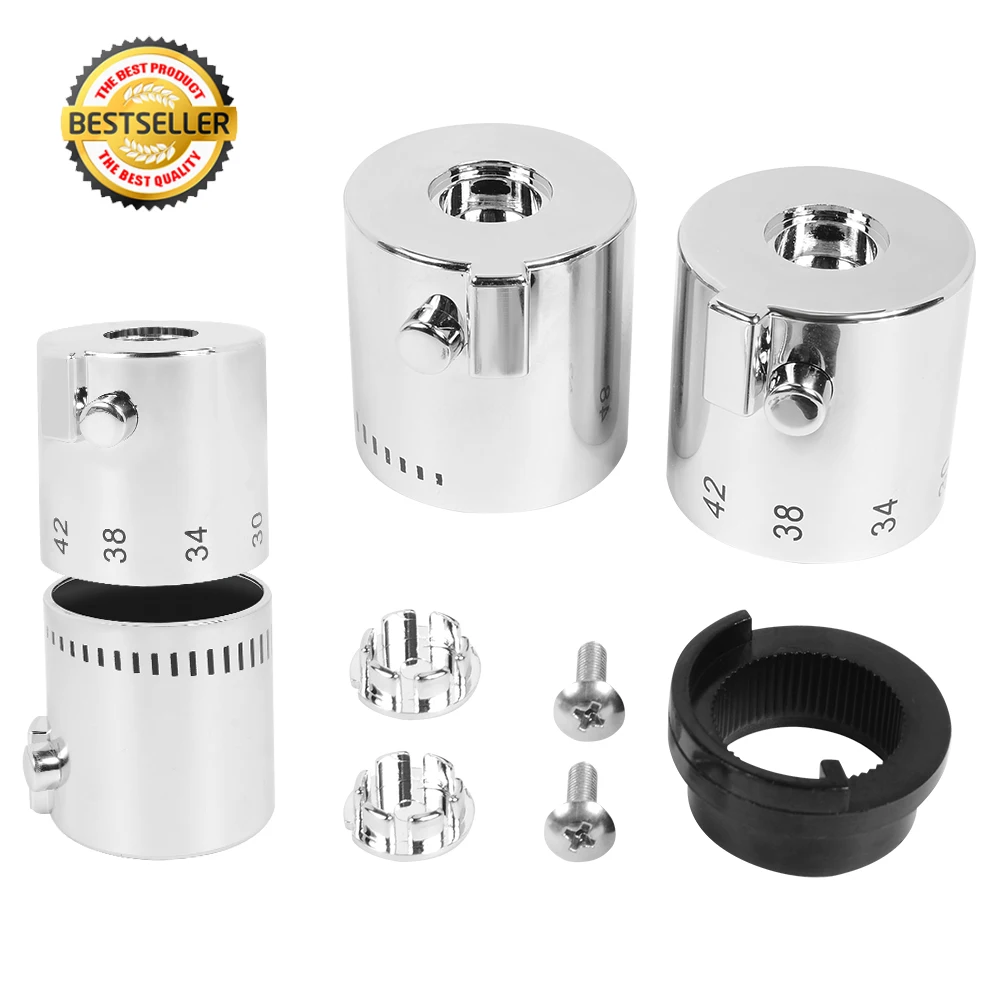 1-Pair-Shower-Temperature-Control-Handle-Knob-Chrome-Thermostatic ...